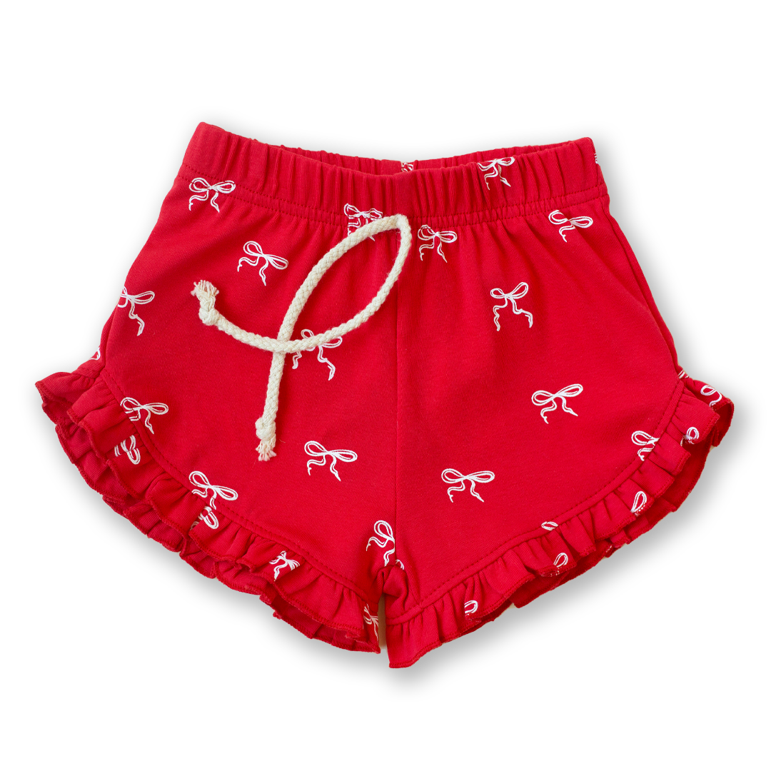 Heritage Bow Print Puddle Shorts – Little Road Co.